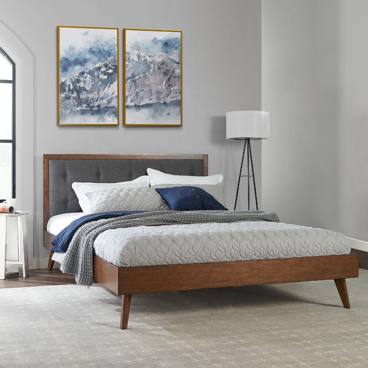 Save $358 • Rayford Tufted Low Profile Platform Bed