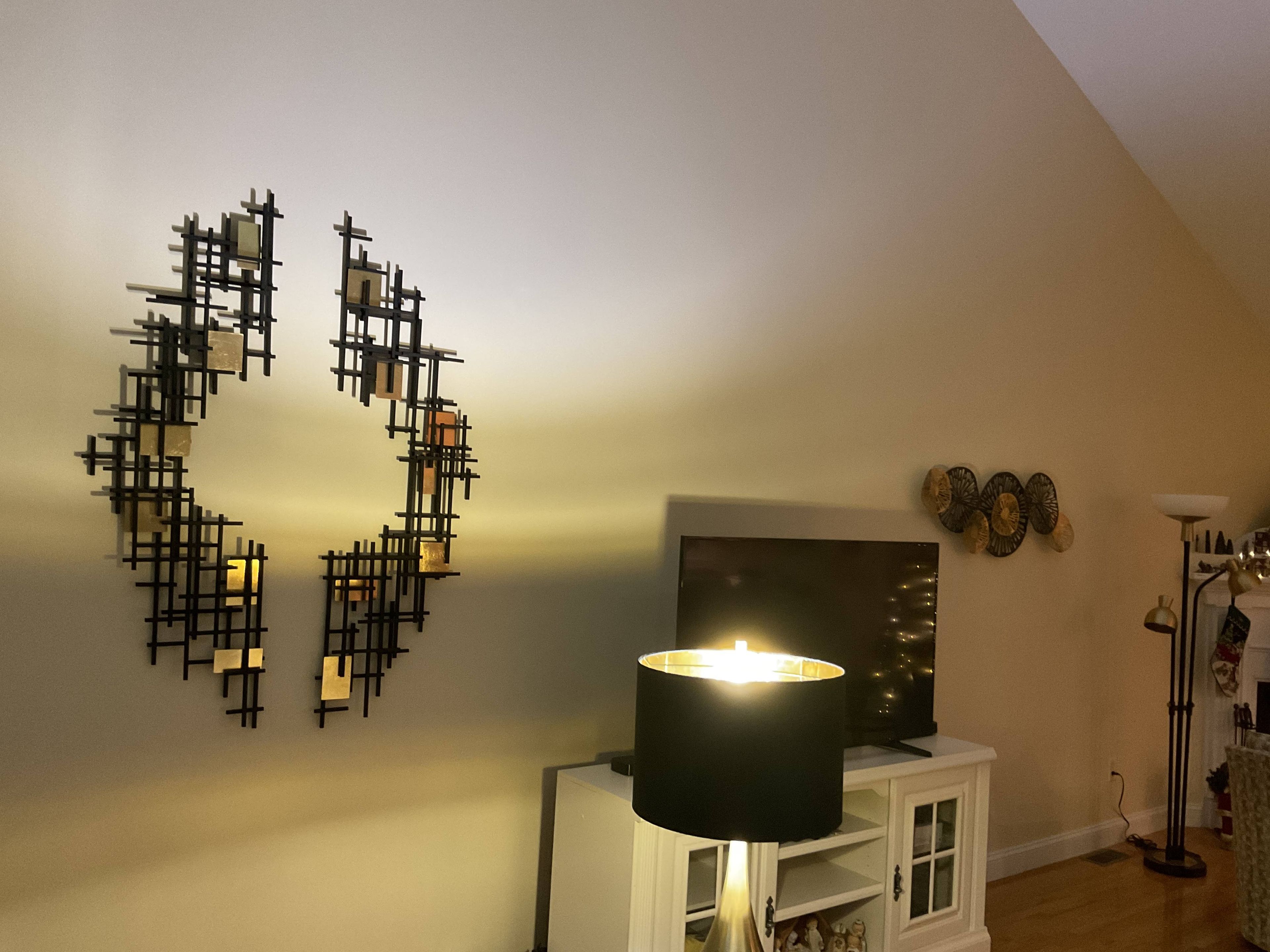 Save $328 • Uttermost Reflection 57 1/2"H Black Gold 2-Piece Metal Wall ...