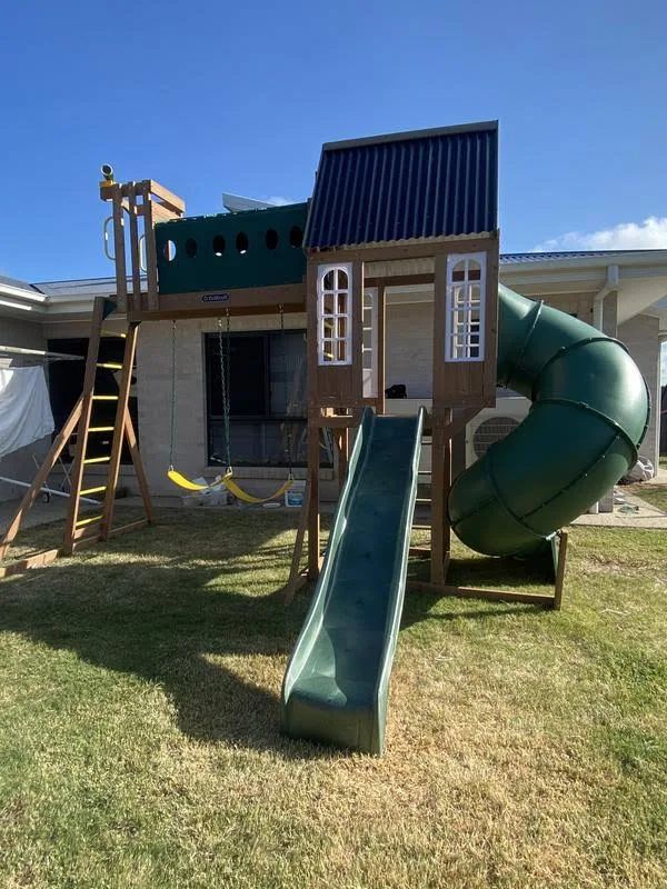 Save $501 • KidKraft Skyway Resort Wooden Outdoor Swing Set