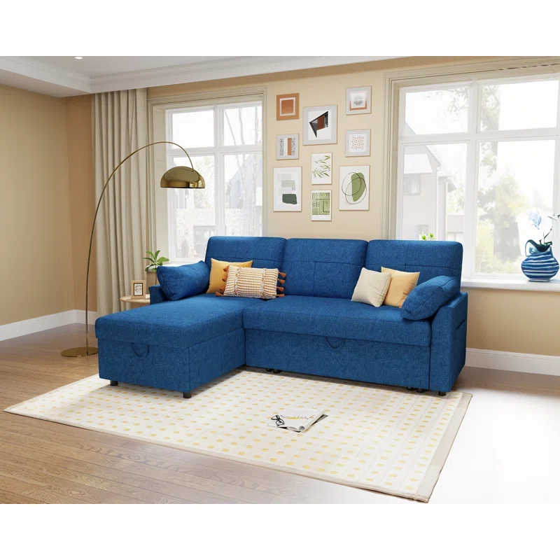 Wade Logan® Baerl 84'' Upholstered Sleeper Sofa