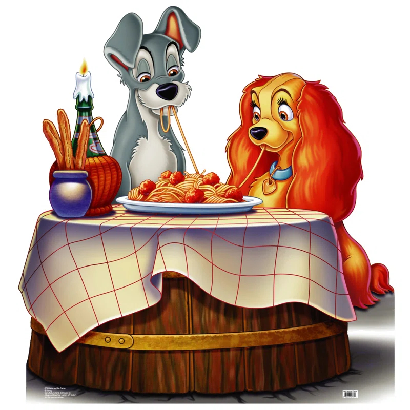 Advanced Graphics Lady and the Tramp Life-Size Cardboard Stand-Up