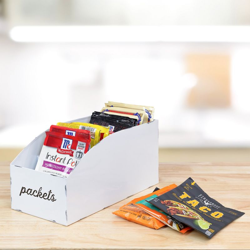 Save 34% • AuldHome Design White Enamelware Food Packet Organizers, 2pk ...