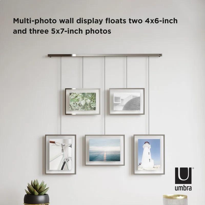 Save 38% • Umbra Exhibit 5-Photo Wall Hanging Picture Frames