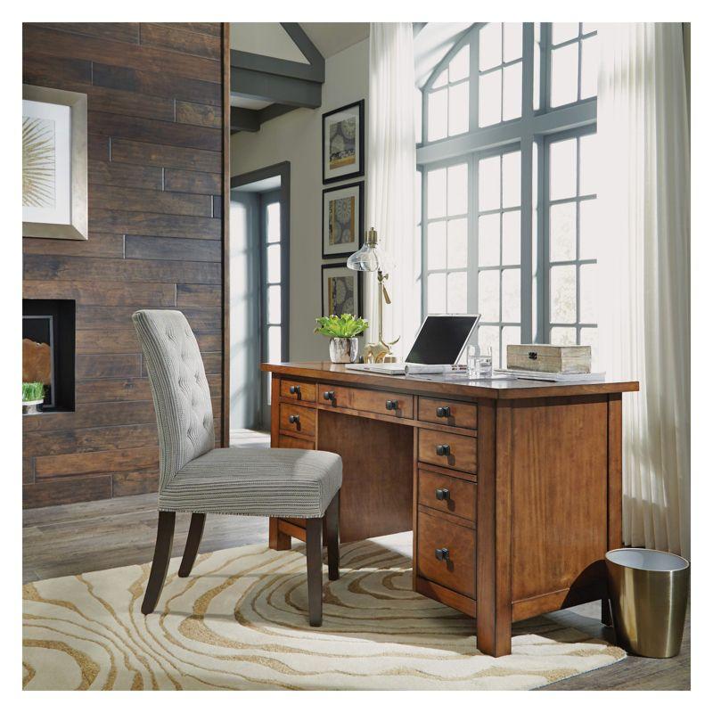 Save $630 • Tahoe Executive Pedestal Desk - Aged Maple - Home Styles ...