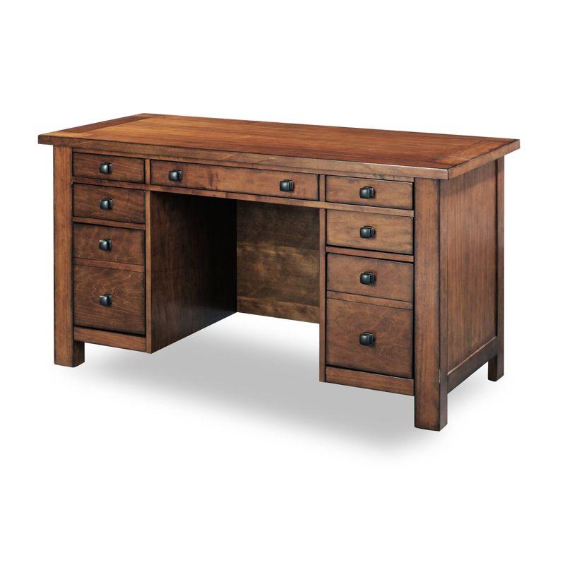 Save $630 • Tahoe Executive Pedestal Desk - Aged Maple - Home Styles ...